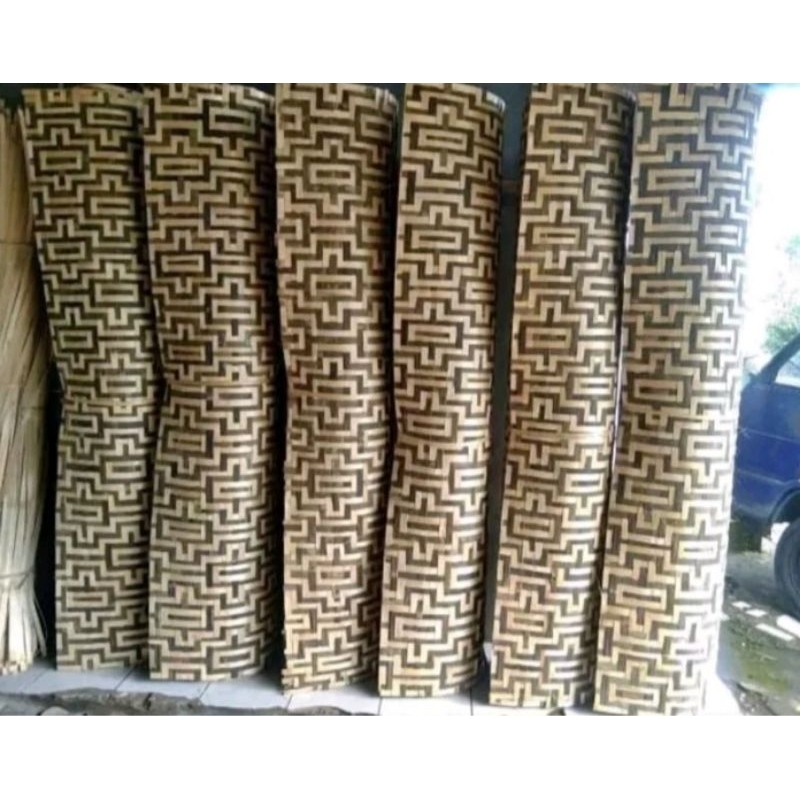 Jual Anyaman Bambu bilig atau gedeg ukuran 2Mx3M dan ukuran 3Mx3M ...