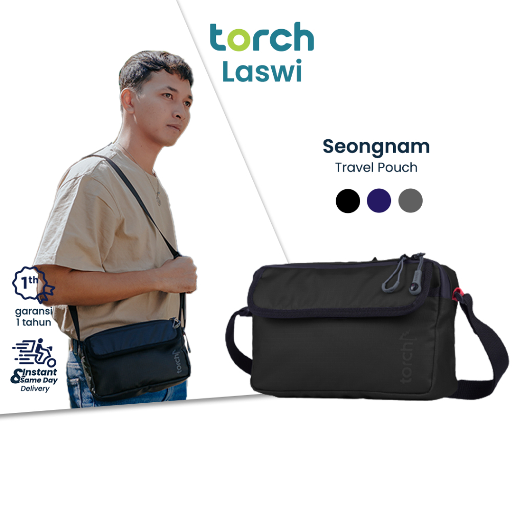 Jual TORCH Seongnam 2 Liter Tas Selempang Bahu Pria Wanita Anti Air ...