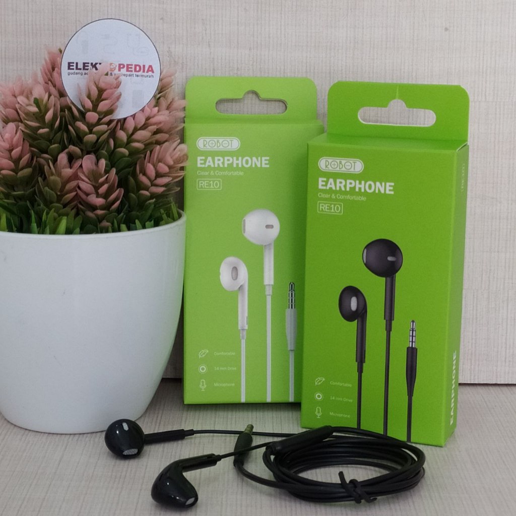 Jual Headset Kabel Robot RE10 100% Original | Shopee Indonesia
