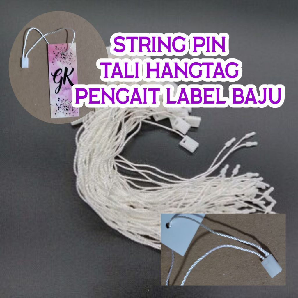 Jual Tali Hangtag Putih ( isi 100pcs) | Shopee Indonesia
