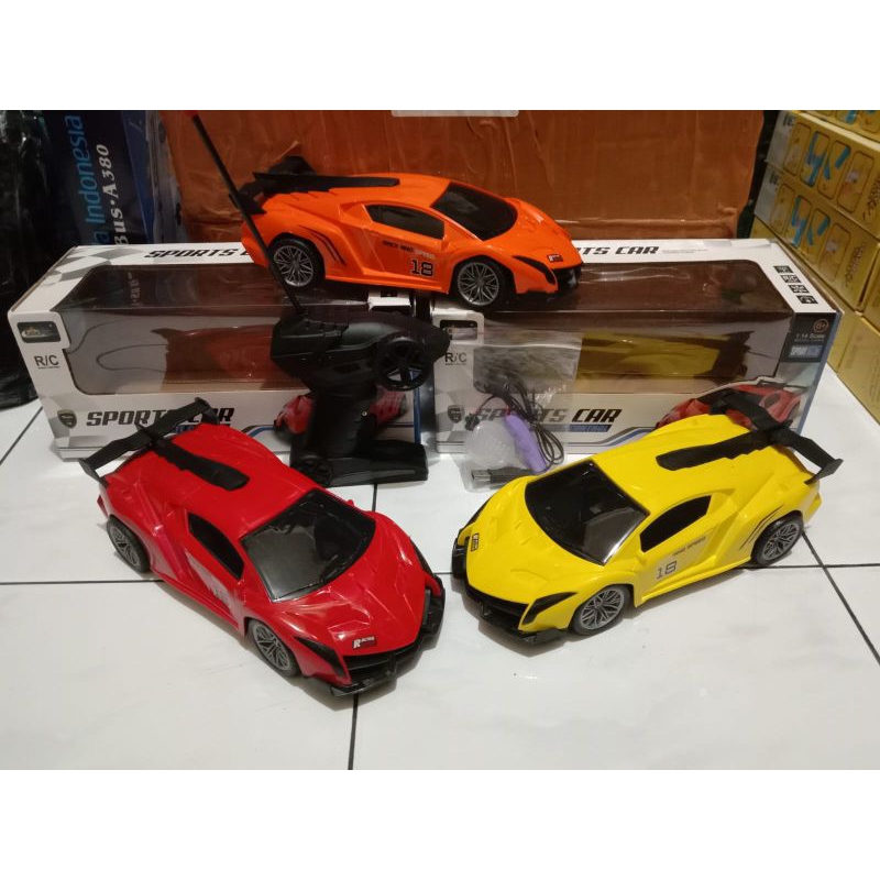 Jual Mainan RC Spray 1 : 14 Sport Car Lambo Mainan Anak Mobil Remote ...