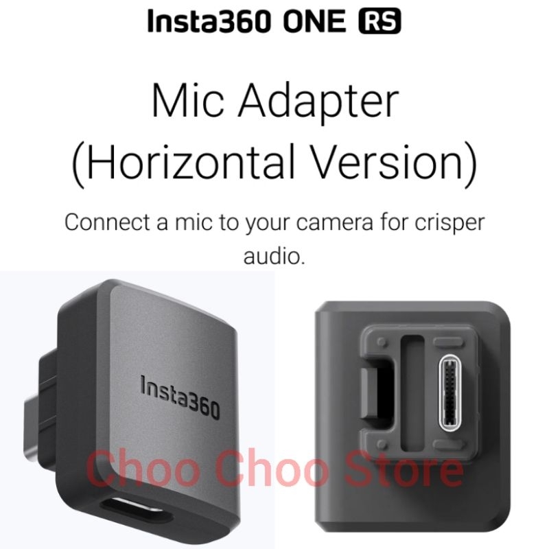 Jual Insta360 ONE RS Original Mic Adapter Horizontal Microphone Adaptor ...