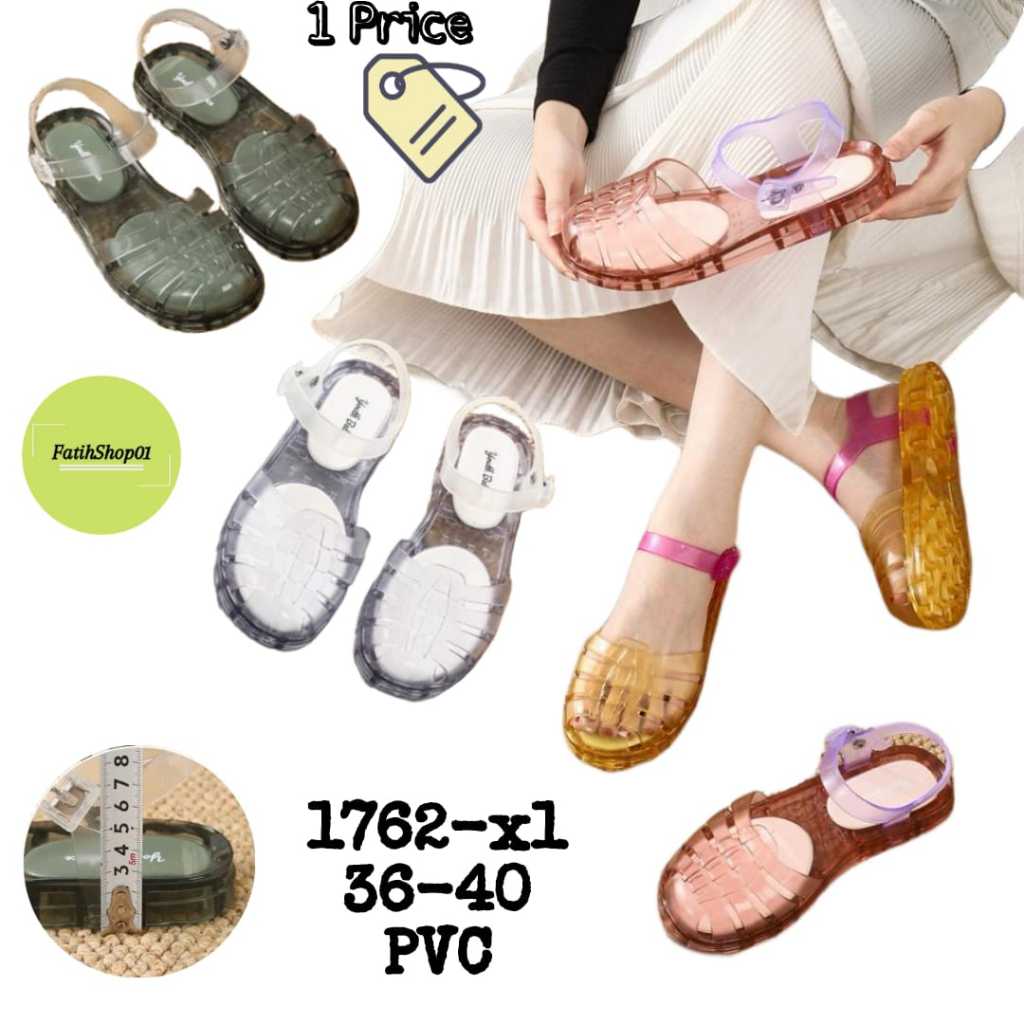 Jual Sandal Jelly gladiator transparan tipis Possesion 1762 [ 36-40 ...