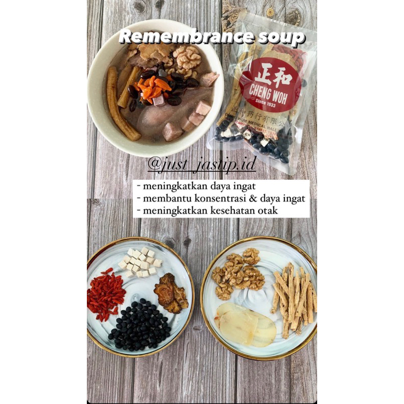 Jual Remembrance Soup Cheng woh (PO PENANG) | Shopee Indonesia