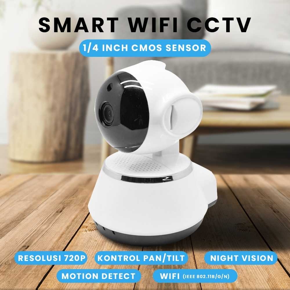 Jual Smart CCTV Wifi IP Camera IR Sensor Gerak Night Vision V380 Pro ...