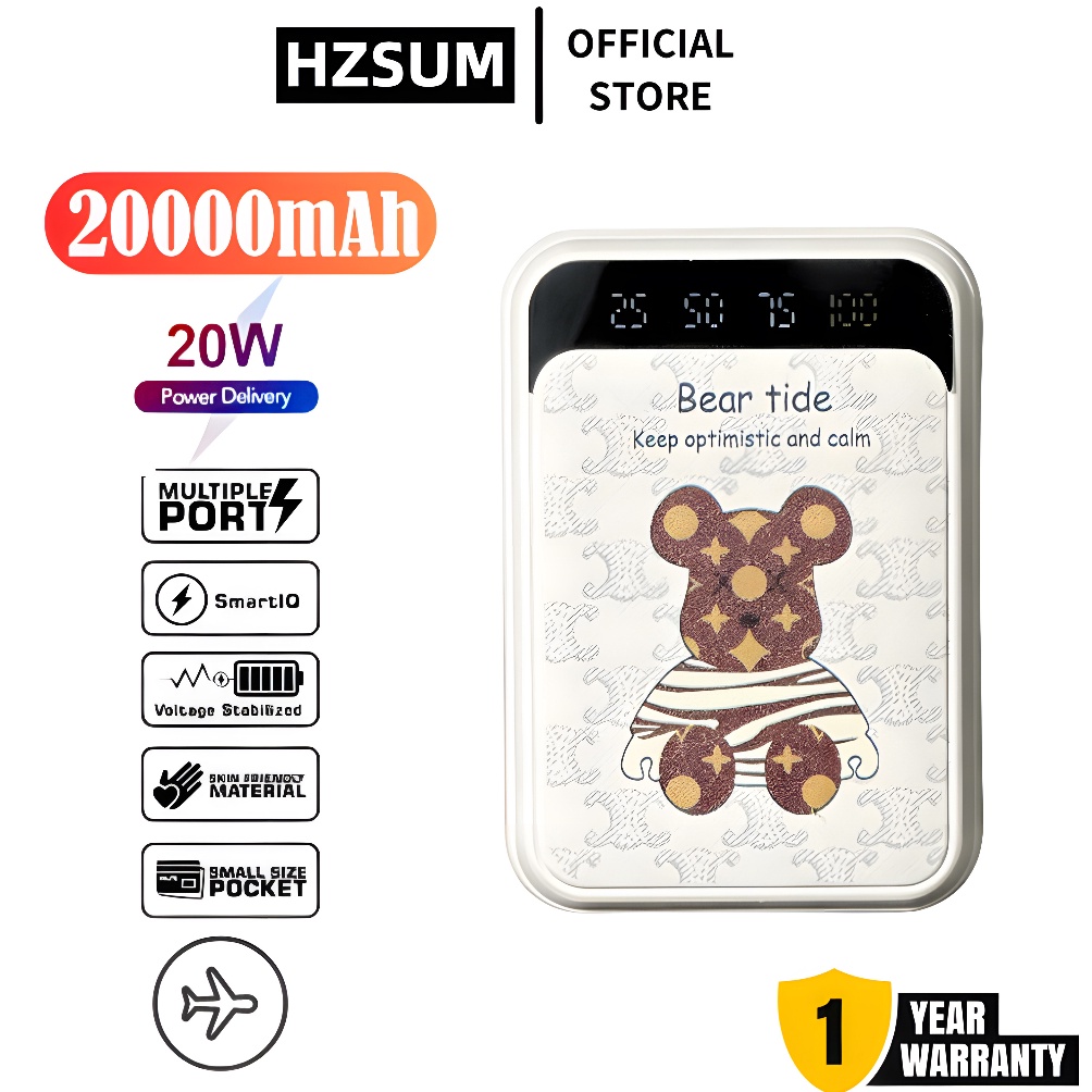 Jual el baru HZSUM PowerBank 20000mAh Cute Mini Kartun Fast Charging 82 ...