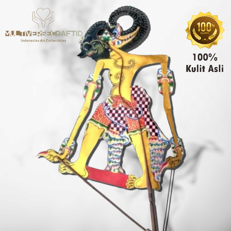 Jual Wayang Alusan Kulit Sapi ASLI Werkudoro/Bima Alusan Ukuran Standar ...