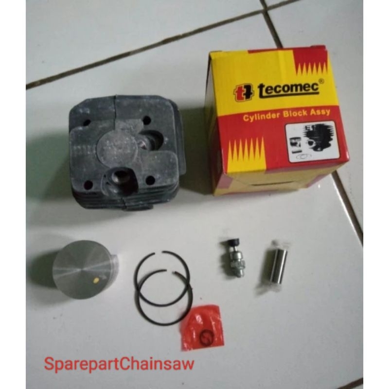 Jual Cylinder/Blok Chainsaw Ms-381 Tecomec Fullset Original | Shopee ...