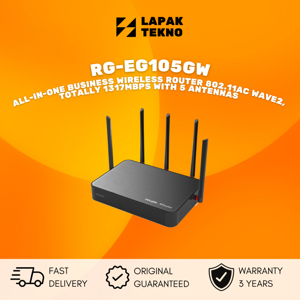Jual RG-EG105GW RUIJIE REYEE ALL IN ONE ROUTER GATEWAY | Shopee Indonesia