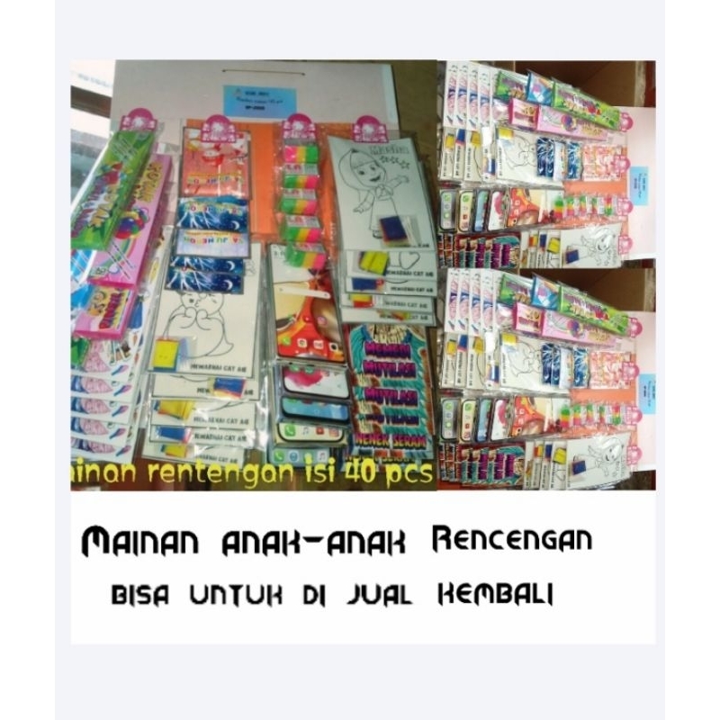 Jual mainan anak Rencengan isi 40 pcs 2000-siap order | Shopee Indonesia