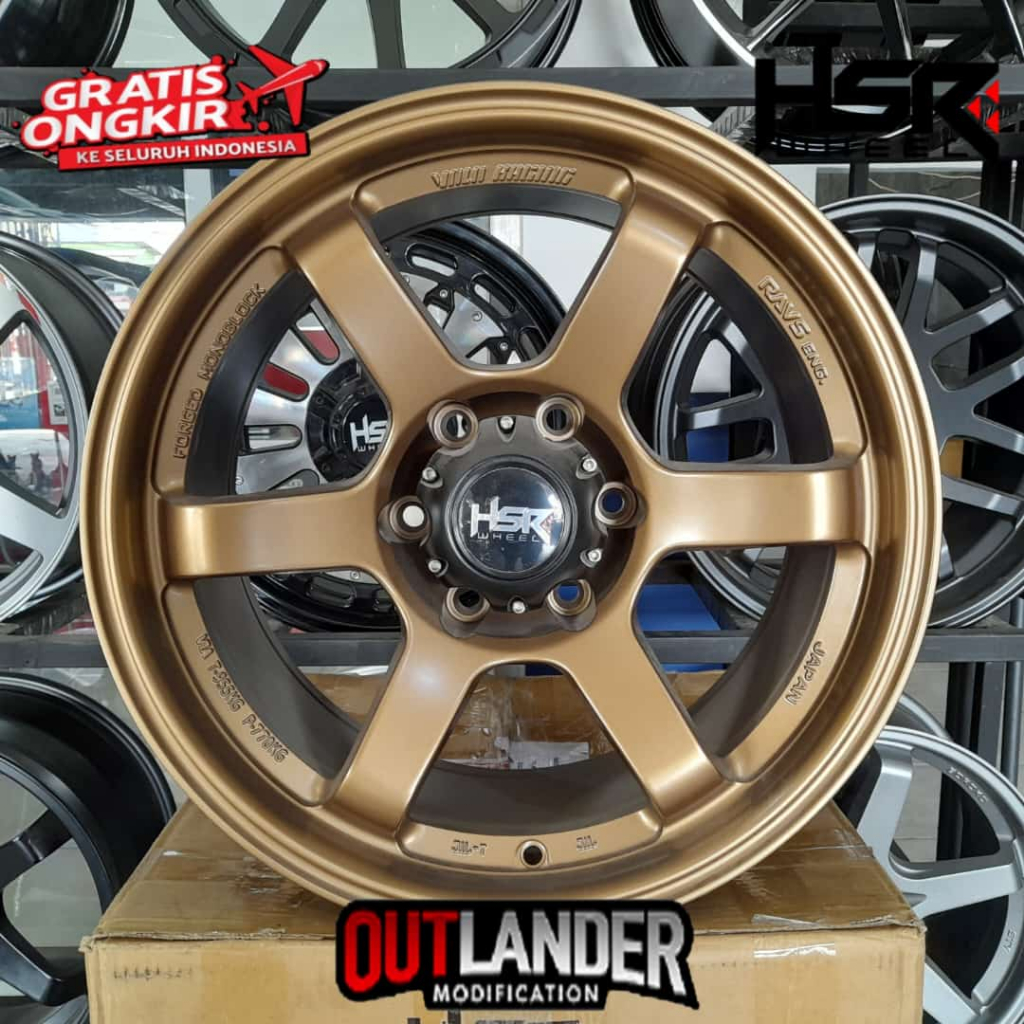 Jual Velg Mobil Pajero Fortuner Ring 18 Type HSR TOKYO R18 Lebar 9Pcd 6x139,7 Bronze Mux Strada ...