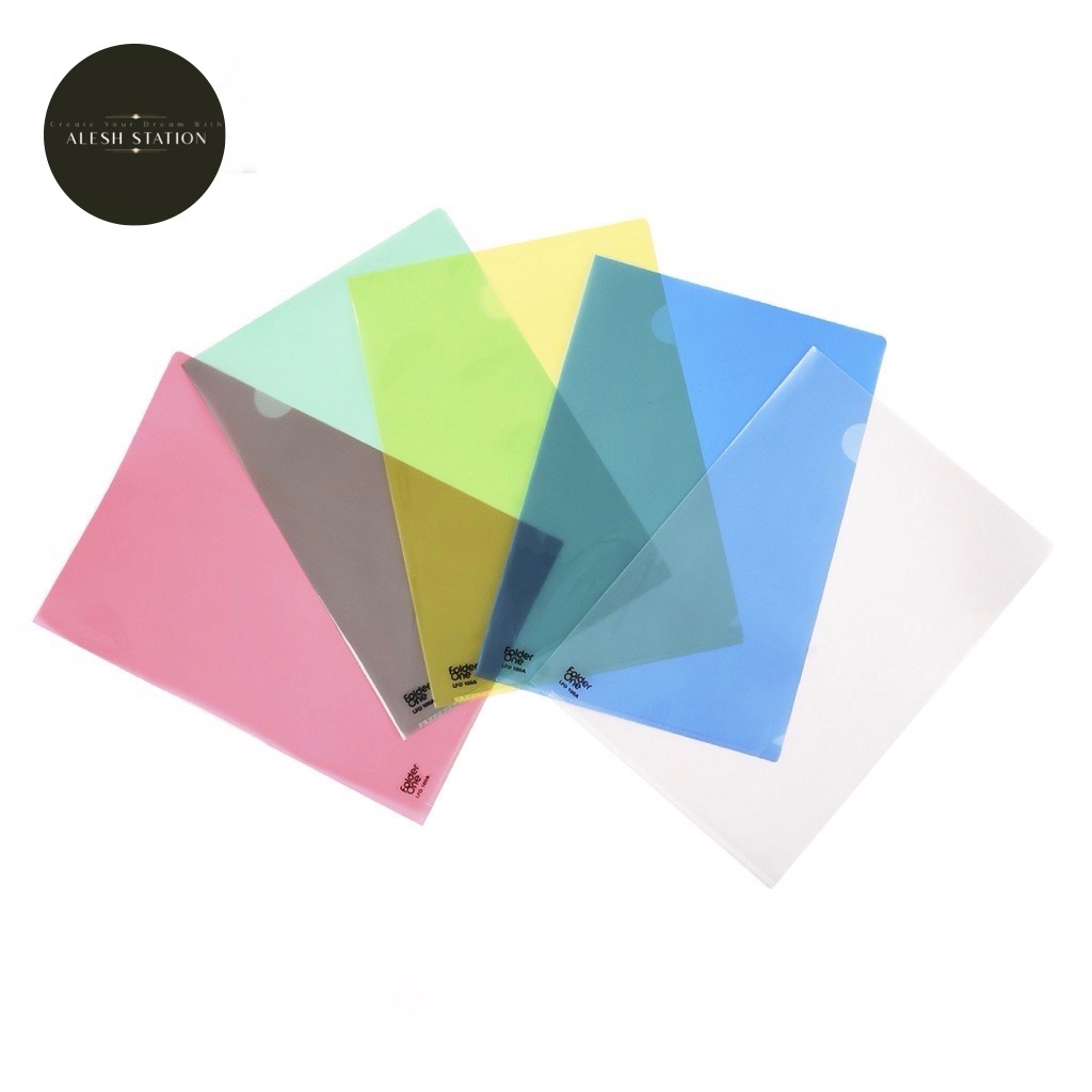 Jual Map L folder one A4 / Map Bening plastik / Clear Sleev (12pc ...