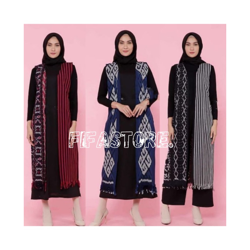 Jual Cardigan tenun troso, outer ethnic tenun, atasan wanita | Shopee ...