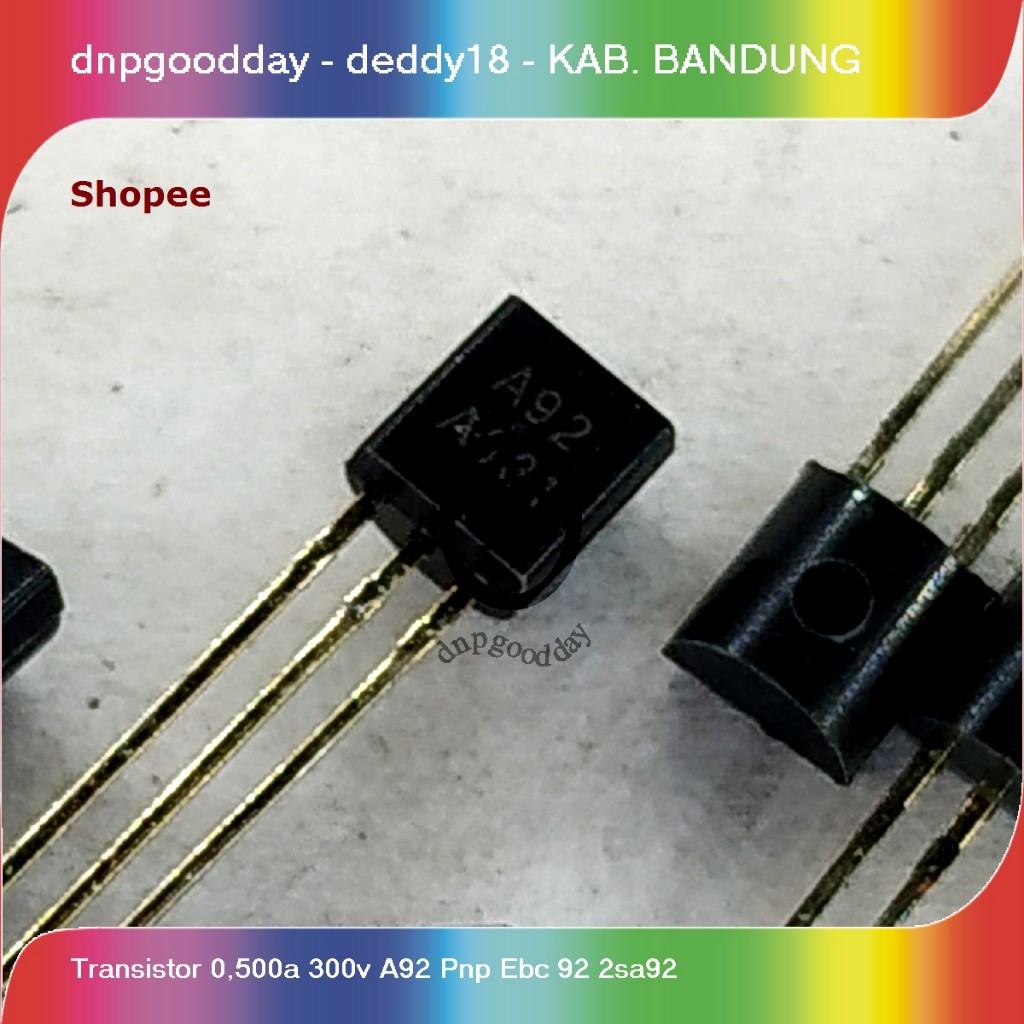 Jual transistor 0,500a 300v a92 pnp ebc 92 2sa92 | Shopee Indonesia