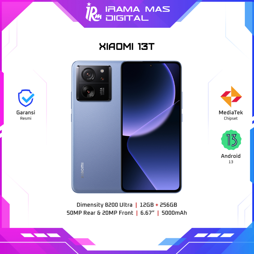 Jual XIAOMI REDMI 13T 5G - 12GB/256GB (Black, Green, Blue) | Shopee ...