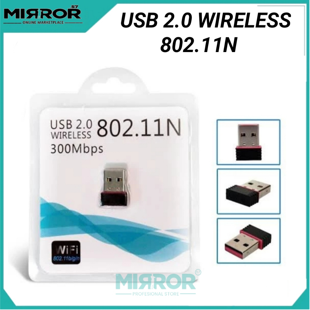 Jual USB Adapter 150Mbps 802.11N Wireless Receiver Wifi Di PC Laptop Komputer | Shopee Indonesia
