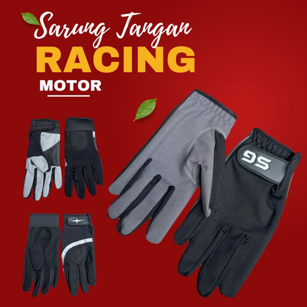 Jual Sarung Tangan Motor Racing full jari | Shopee Indonesia
