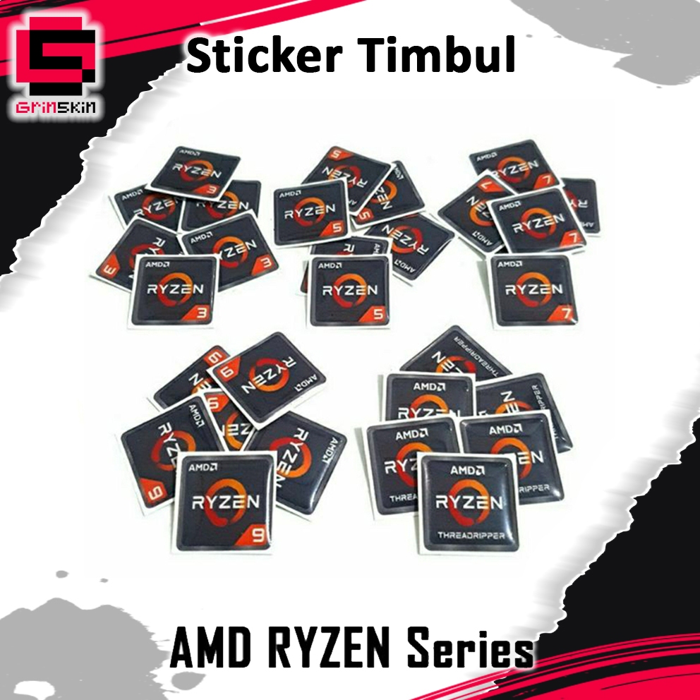 Jual Sticker Timbul Emblem AMD Ryzen Series | Shopee Indonesia