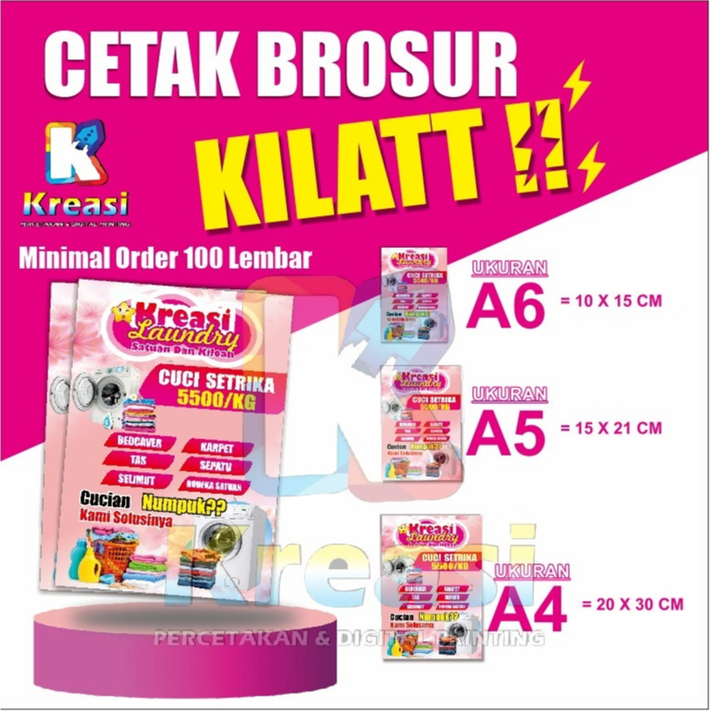 Jual BROSUR ISI 100 MURAH A6, A5, A4 | Shopee Indonesia