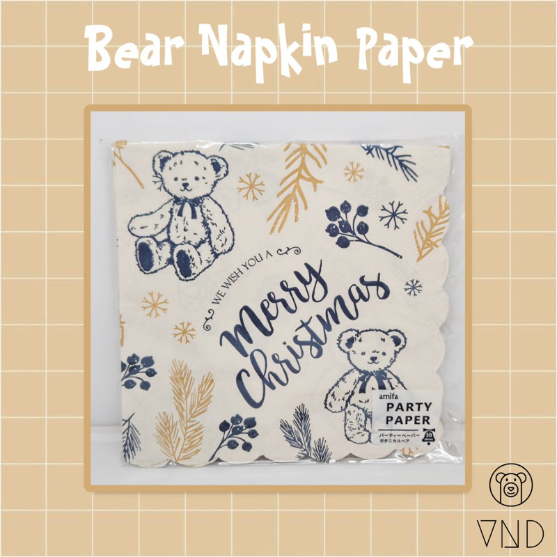 Jual Christmas Napkin Paper ORI Japan/ Tissue Makan/ Hiasan Meja ...