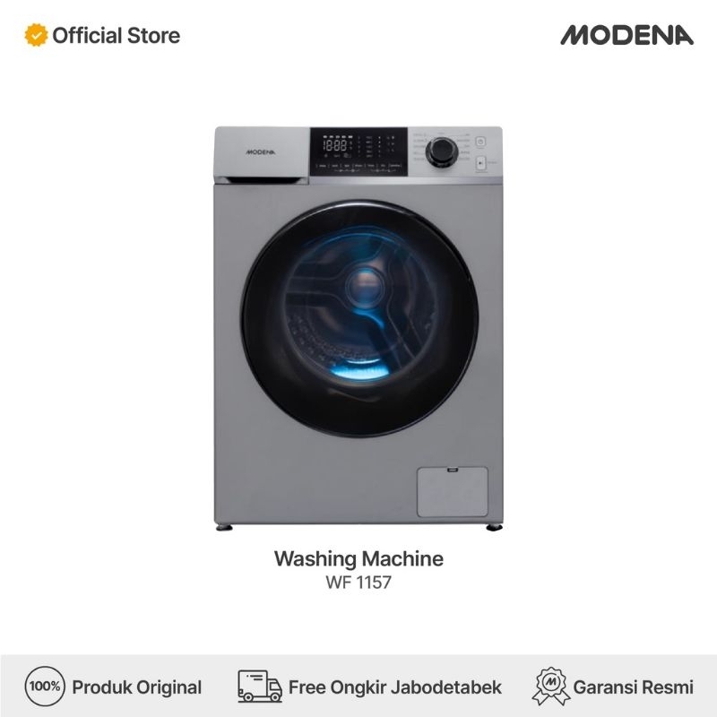 Jual MODENA WASHING MACHINE 11KG 1400RPM INVERTER WF1157 | Shopee Indonesia