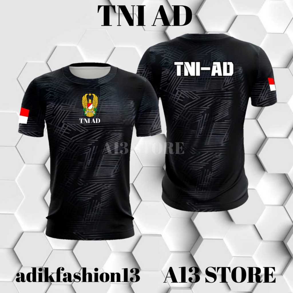 Jual kaos Dryfit TNI AD / kaos tni ad Bahan Dryfit Embos /baju kaos tni ad / kaos jersey tni ad ...