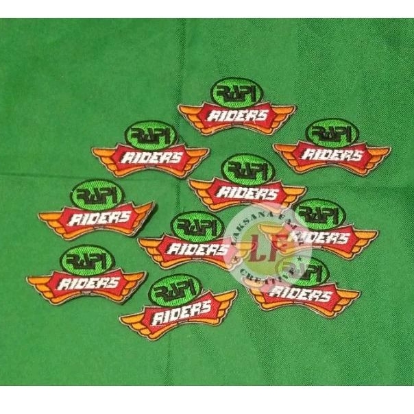 Jual bordir logo RAPI RIDERS minimal pembelian 3.pcs | Shopee Indonesia