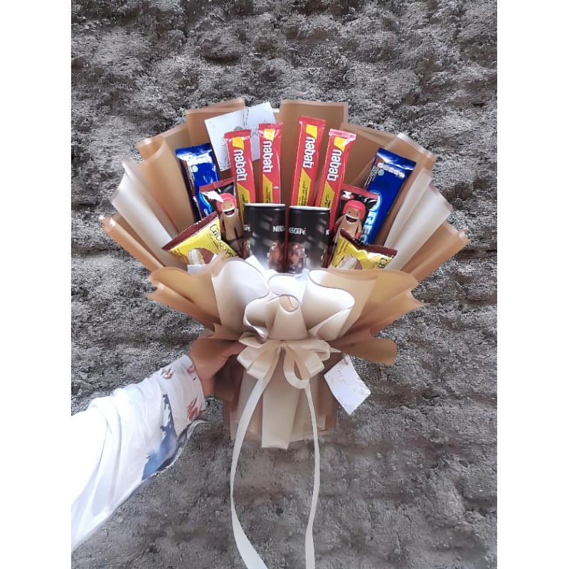 Jual Snack Bouquet Buket Jajan NESCAFE EDITION Kado Wisuda Hadiah Ulang ...