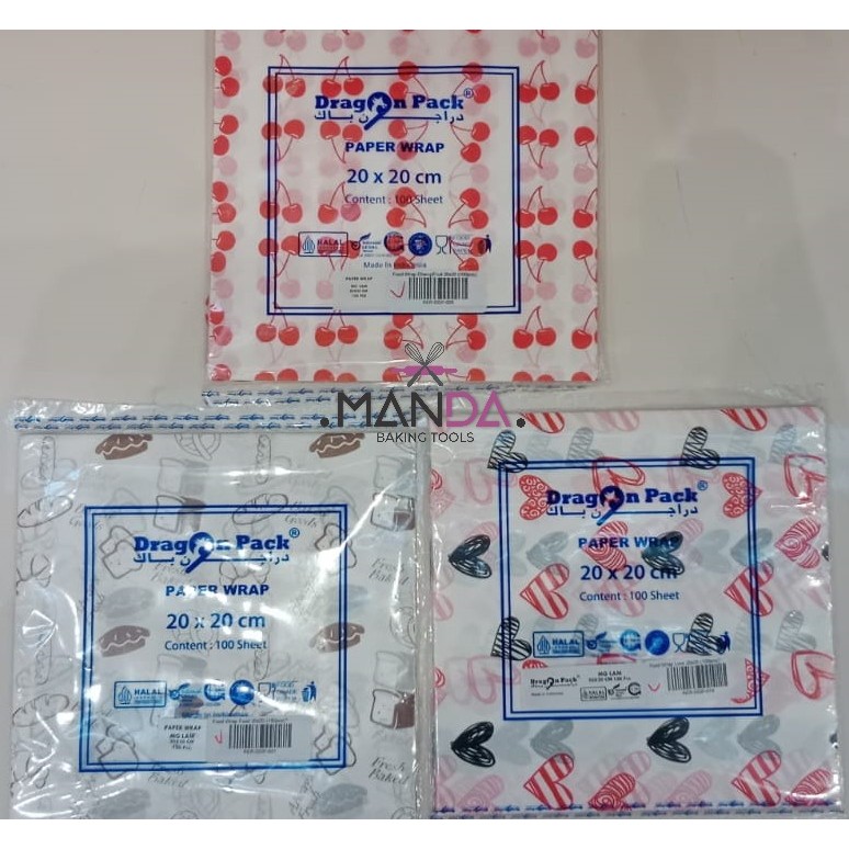 Jual Kertas nasi motif paper warp printing laminasi dragon pack ...