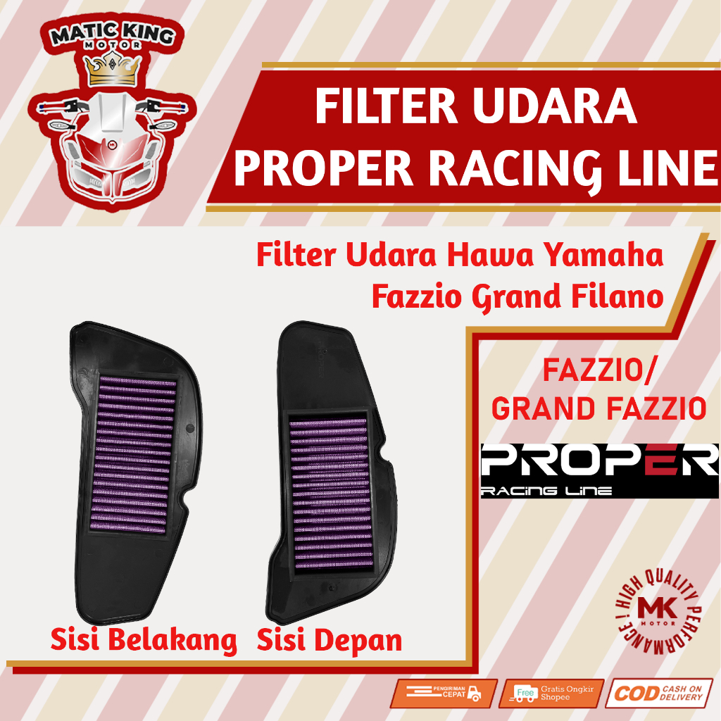 Jual Filter Saringan Udara Hawa Yamaha Fazzio Grand Filano 125 BEJ ...