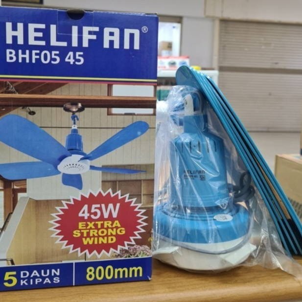 Jual Kipas Angin Gantung 5 Baling Helifan Arashi 45W 45 Watt BHF05-45 ...