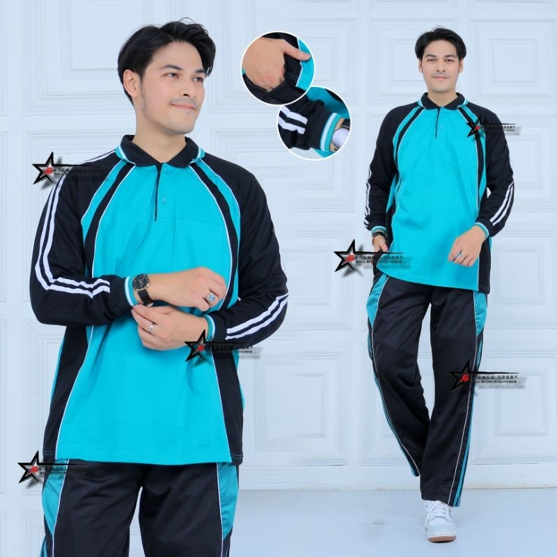 Jual Seragam baju olahraga lengan panjang pria dan wanita baju pakai ...
