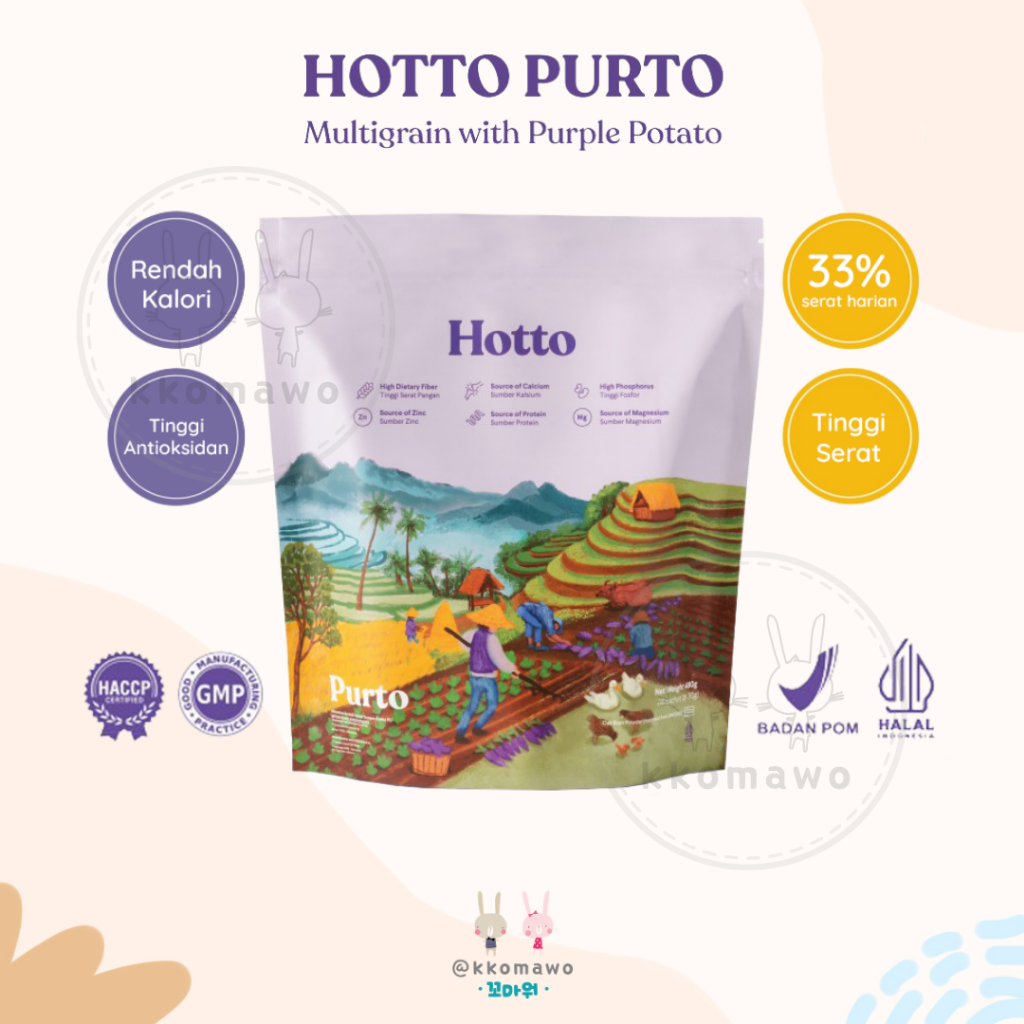 Jual Hotto Purto Multigrain with Purple Potato | Shopee Indonesia