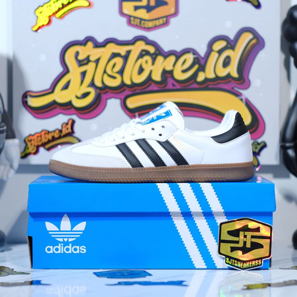 Jual Sepatu Sneakers Samba OG White Black Gum | Shopee Indonesia