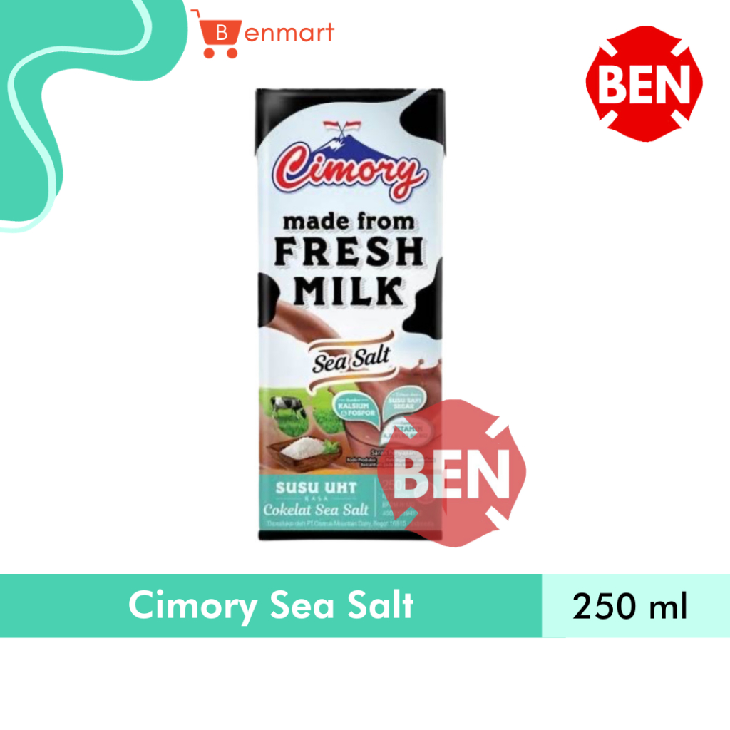 Jual Cimory Susu UHT SEA SALT 250ml 250 ml Cokelat Seasalt Chocolate ...