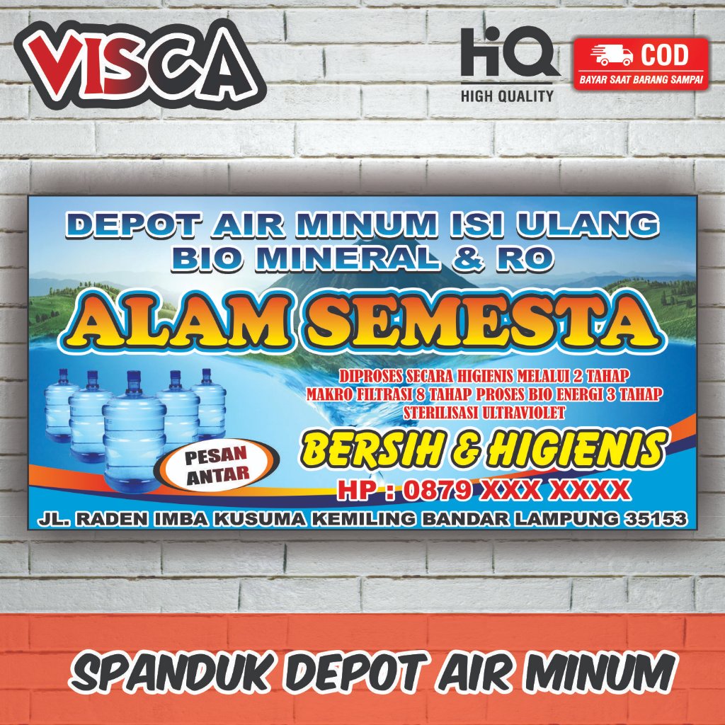Jual Cetak Spanduk Banner Depot Air Isi Ulang Galon | Shopee Indonesia