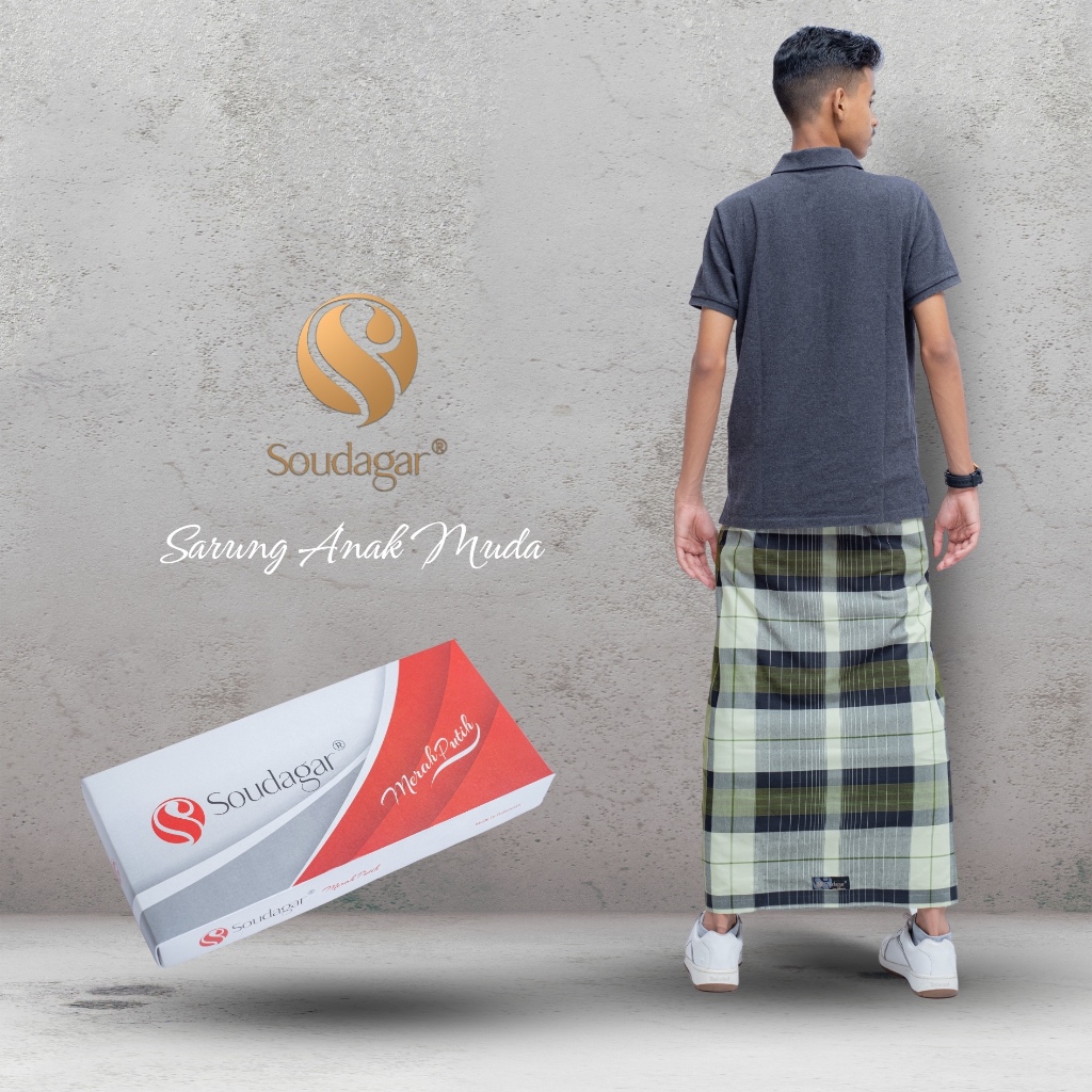 Jual Soudagar Sarung Merah Putih Motif Kotak - Hijau | Shopee Indonesia