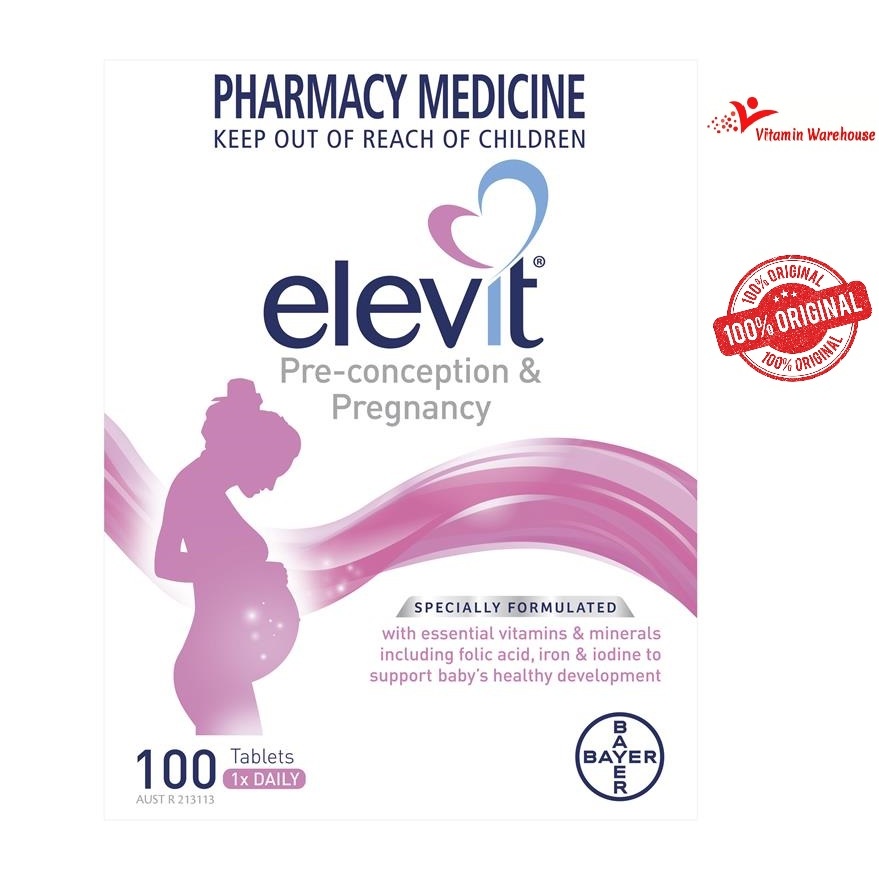 Jual Elevit Pre-conception & Pregnancy - 100 Tablets | Shopee Indonesia