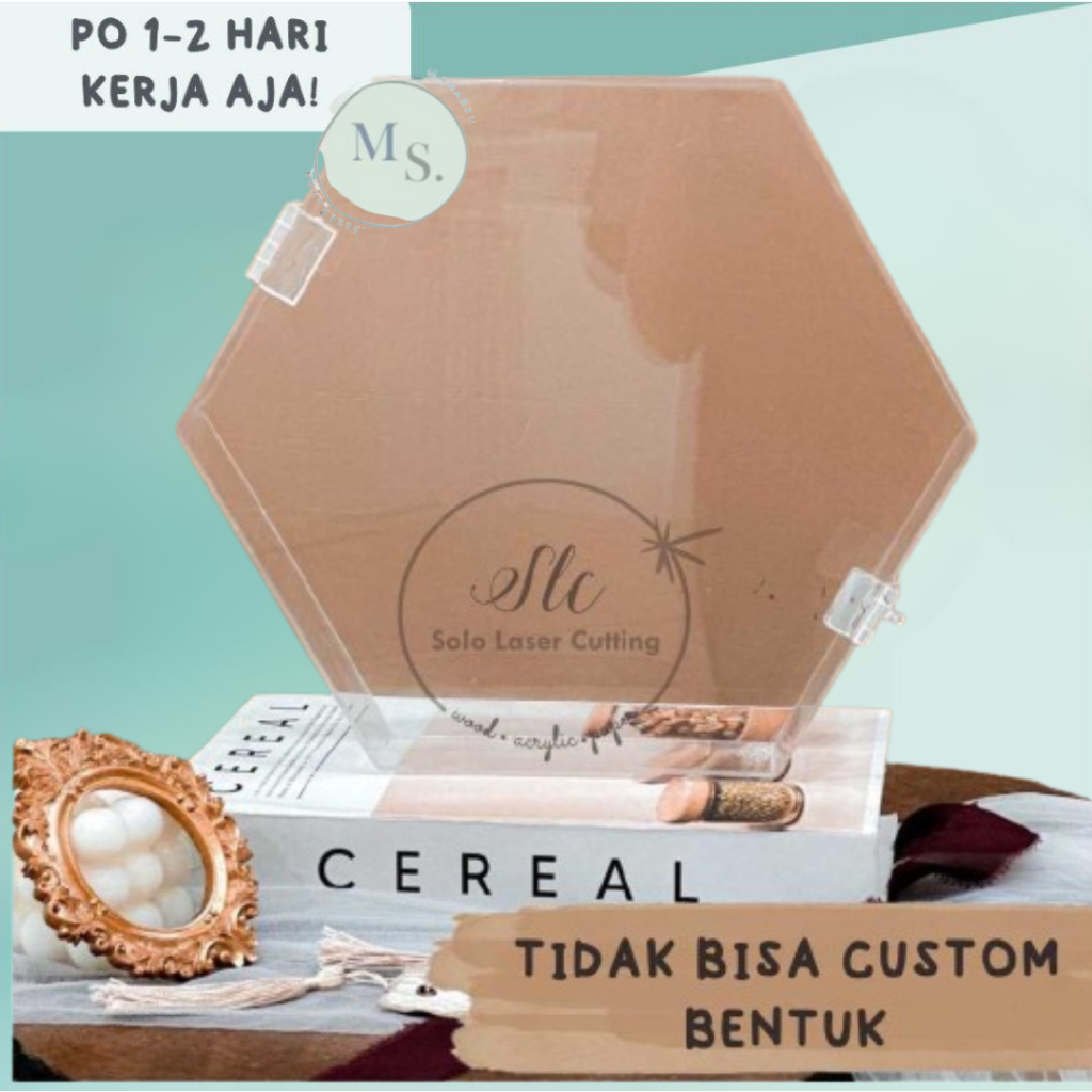 Jual HEXAGON BINGKAI BOX FULL ACRYLIC AKRILIK PIGURA MAHAR | Shopee ...