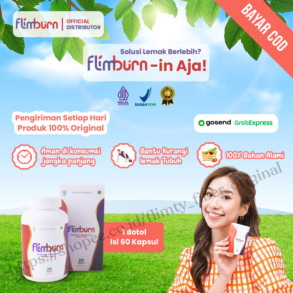 Jual Flimburn by Flimty / 1 Botol isi 60 Tablet Halal | Shopee Indonesia