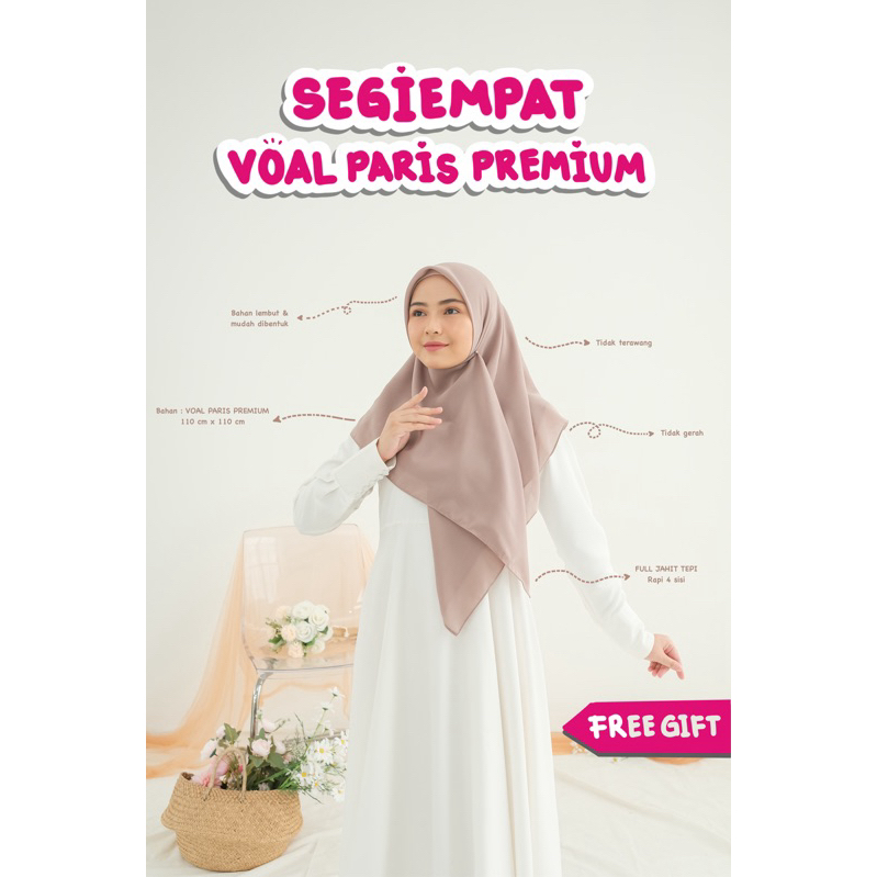 Jual HIJAB SEGI EMPAT PARIS PREMIUM | PARIS PREMIUM | VOAL PARIS PREMIUM | JILBAB PARIS PREMIUM ...