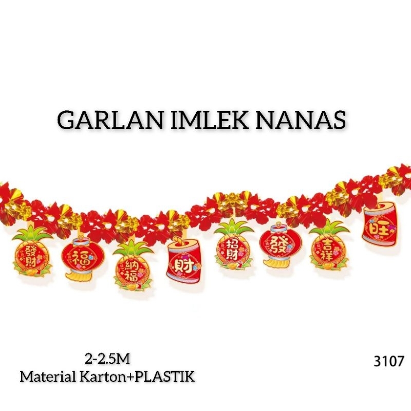 Jual Garlan Hiasan Imlek Apple Fuk Hoki New 022 | Shopee Indonesia