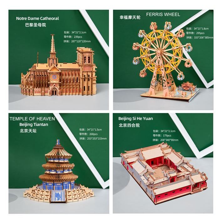 Jual PUZZLE KAYU 3D MURAH MERIAH BANYAK PILIHAN ARSITEKTUR | Shopee ...
