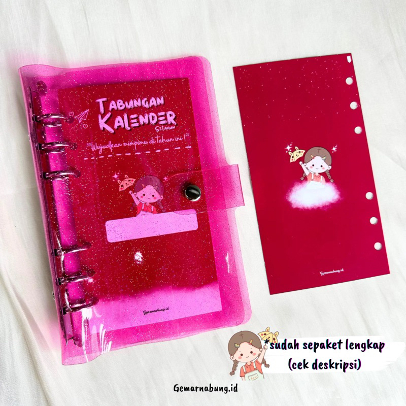 Jual Paket Binder Keuangan Lengkap A6, Binder Nabung kalender setahun ...