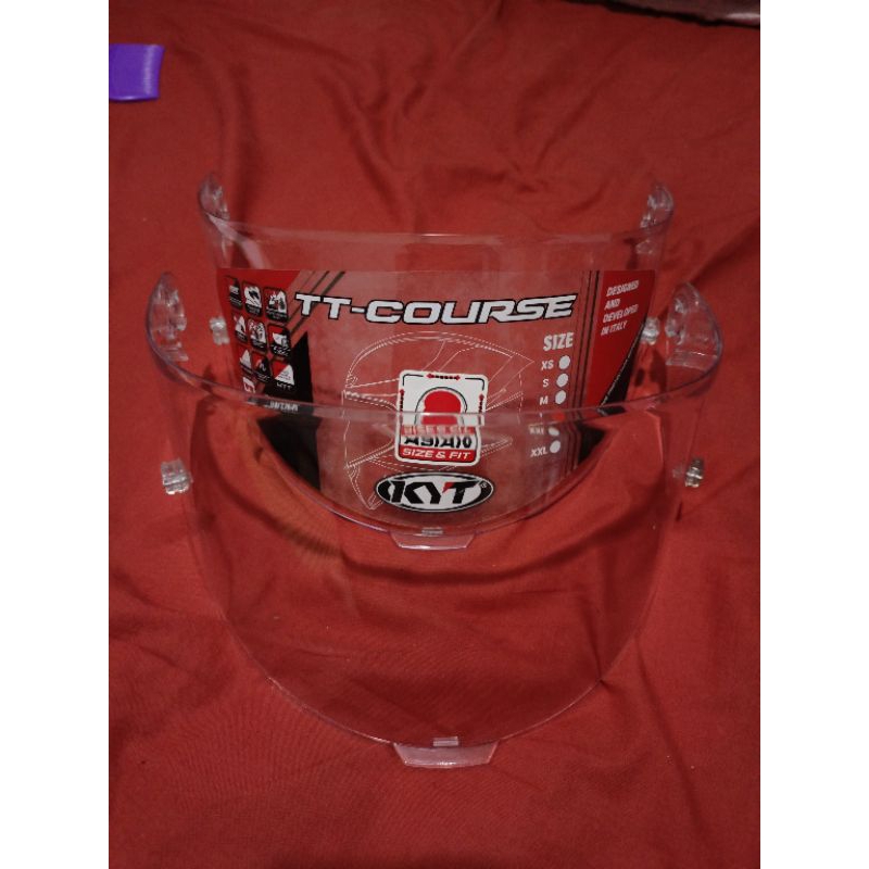Jual Visor Clear KYT TT-COURSE (second) | Shopee Indonesia