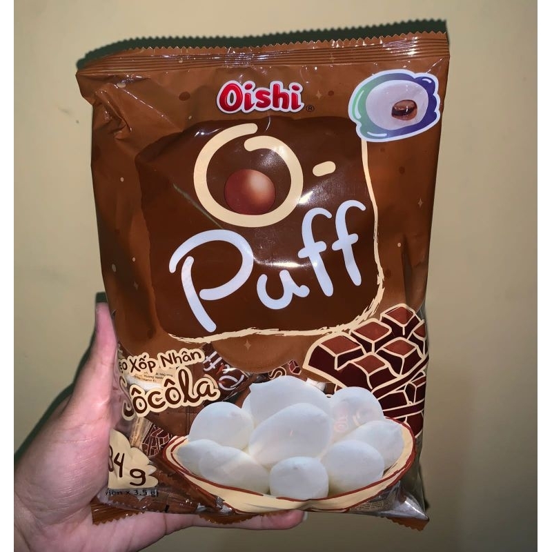 Jual Oishi O Puff Marshmallow mango Chocolate filling isi 24pcs ...