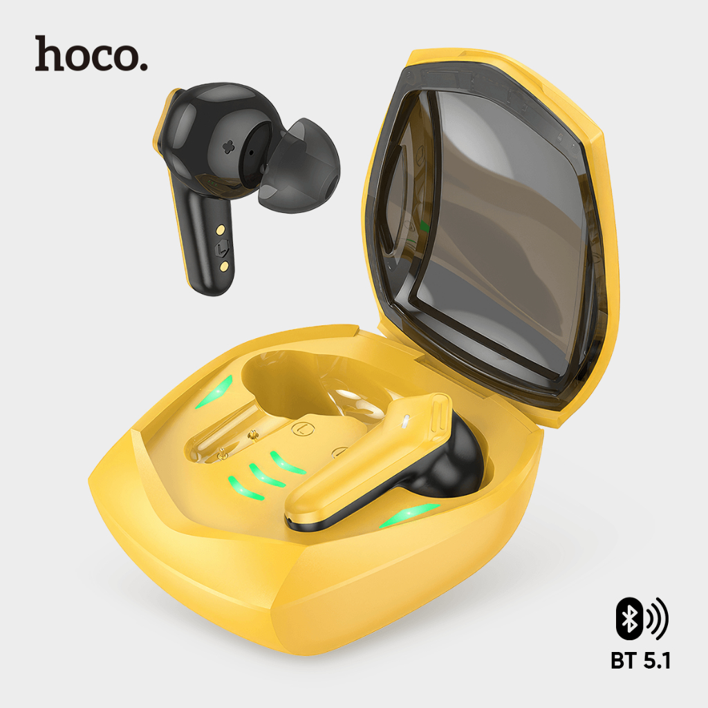 Jual Hoco Gaming Earphone Bluetooth 5.3 Wireless Headset Mini TWS Earbuds Latensi Rendah EW28 ...