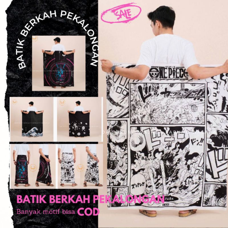 Jual SARUNG MOTIF ANIME / SARUNG BATIK DEWASA / SARUNG ONE PIECE ...
