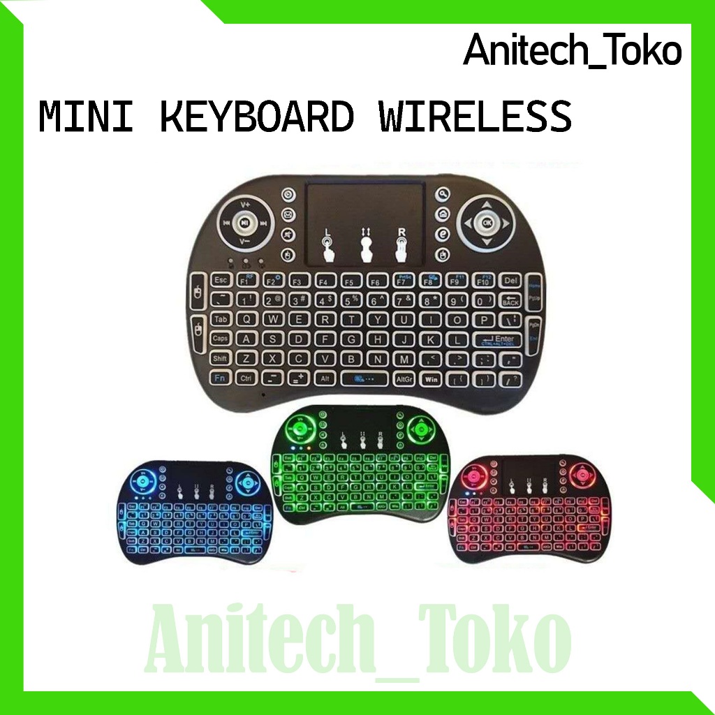 Jual [ANITECH_TOKO] Mini Keyboard Wireless i8 2.4G Handheld Keyboard ...
