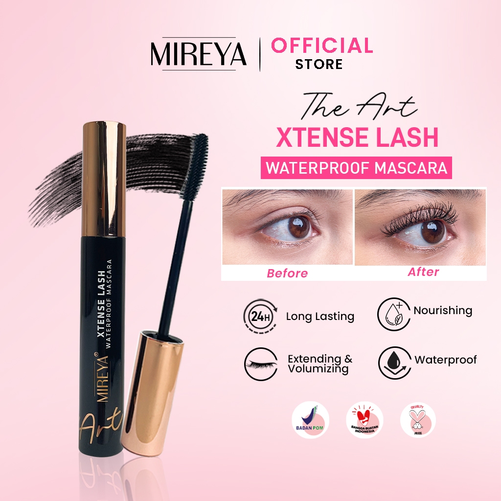 Jual Mireya The Art Mascara Xtense Lash Waterproof Long Lasting 24H ...